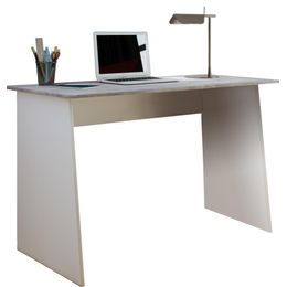 Schreibtisch Vcm "Holz Schreibtisch Computertisch Masola Maxi", grau (wei&szlig;, beton, optik), B:110cm T:50cm, Tische, Schreibtisch