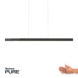NEUHAUS PURE LED Pendelleuchte "PURE Lume", graphite, 6, H: 60cm, 1 Stk., Leuchten, Dimmbar &uuml;ber Sensordimmer, 3-Stufen CCT, ausziehbar, LED Pendelleuchte
