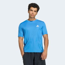 T-Shirt adidas Performance "WORKOUT ESSENTIALS BASE", Herren, Gr. XL, ray blau, Obermaterial: 100% Polyester, Shirts T-Shirt, regul&auml;re Passform, mit Climacool Technologie