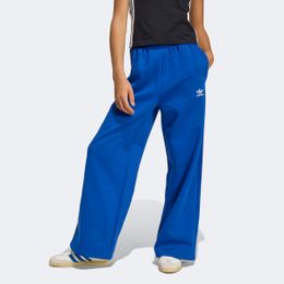 Sporthose adidas originals "MIT WEITEM BEIN", Kinder, Gr. 140, N-Gr, collegiate royal, Obermaterial: 70% Baumwolle, 30% Polyester, Hosen Sporthose, f&uuml;r Kinder und Teens, lockerer Schnitt, mit Kordelverschluss