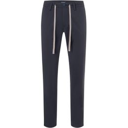 Stretch-Hose MAC "Pedro", Herren, Gr. 32, L&auml;nge 34, midnight blau, Twill, Obermaterial: 77% Baumwolle, 20% Polyamid, 3% Elasthan, klassisch lang, Hosen, Bund mit sportivem Tunnelzug
