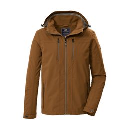 G.I.G.A. by Killtec Funktionsjacke "GS 100 MN JCKT", Herren, Gr. M, braun (khaki), Obermaterial: 100% Polyester.Futter: 100% Polyester, G.I.G.A. DX BY KILLTEC, Jacken Funktionsjacke, Wasserabweisende, atmungsaktive Herrenjacke mit abnehmbarer Kapuze