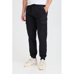 Jogginghose Blend "BHTino", Herren, Gr. 31, L&auml;nge 30, schwarz, Twill, 98% Baumwolle, 2% Elasthan, unifarben, normal lang, Hosen Jogginghose, Stilvolle Cargohose mit Taschen