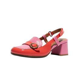 Slingpumps Fly London "Fly London Sandalen Leder", Damen, Gr. 37, pink, Leder, Schuhe Slingpumps