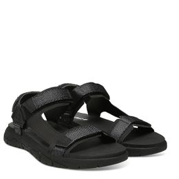 Sandale Timberland "WINDHAM TRAIL WINDHAM TRAIL SANDAL", Damen, Gr. 47,5, jet schwarz, Textil, Schuhe Sandale