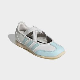 Sneaker Ballerinas adidas Sportswear "BARREDA MARY JANE KIDS", Kinder, Gr. 37, core wei&szlig;, halo mint, warm vanilla, Leder, Synthetik, Schuhe, f&uuml;r Kinder & Jugendliche