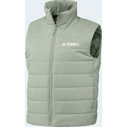 Funktionsweste adidas terrex "MULTI ESSENTIALS CLIMAWARM GEF&Uuml;TTERTE", Damen, Gr. L, halo gr&uuml;n, Obermaterial: 100% Polyamid, Westen Funktionsweste