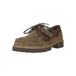 Schn&uuml;rschuh Clarks "Cleyhill Boat", Damen, Gr. 40, gr&uuml;n, Schuhe Schn&uuml;rschuh, mit markanter XTRALITE-Sohle