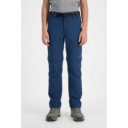 Zip-off-Hose CMP "KID ZIP-OFF-PANT", Kinder, Gr. 140, N-Gr, midnight, Obermaterial: 89% Polyester, 11% Elasthan, Hosen, Elastisch & Atmungsaktiv & Schnell trocknend & f&uuml;r Kinder