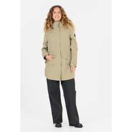 Outdoorjacke WHISTLER "Marico", Damen, Gr. 36, sand, 100% Polyester, unifarben, normal, hoch geschlossener Ausschnitt, Jacken Outdoorjacke, aus atmungsaktivem Material