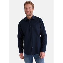 Flanellhemd Stooker Men "HARRISON Hemd Langarm Regular Fit", Herren, Gr. 3XL, US-Gr&ouml;&szlig;en, navy salute, Web, 98% Baumwolle, 2% Elasthan, regular fit, Hemden, Langarm Hemd Regular Fit f&uuml;r Herren
