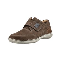 Klettschuh Josef Seibel "Josef Seibel Halbschuhe Leder", Herren, Gr. 43, braun, Leder, Schuhe Klettschuh