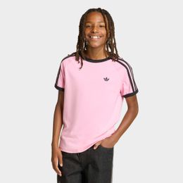T-Shirt adidas originals "3 STRIPE TEE", M&auml;dchen, Gr. 140, light pink, schwarz, Obermaterial: 100% Baumwolle, normal, Rundhals, Shirts T-Shirt