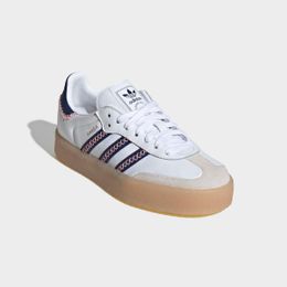 Sneaker adidas originals "SAMBAE", M&auml;dchen, Gr. 38, cloud wei&szlig;, dunkelblau, glory pink, Leder, Synthetik, Schuhe Sneaker, f&uuml;r Kinder & Jugendliche