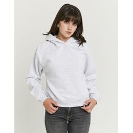 Kapuzensweatshirt Tally Weijl "SSWCOJHIMO", Damen, Gr. L, gris chin&eacute; light, Sweatware, Obermaterial: 65% Baumwolle, 35% Polyester, l&auml;ssig geschnitten normal, Rundhals, Sweatshirts, Baumwollmischung, bequem