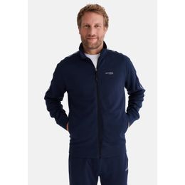 Sweatjacke Stooker Men "SIDNEY Sweatjacke Sportjacke", Herren, Gr. L, blau (navy), Sweatware, 100% Polyester, regular fit, ohne Ausschnitt, Sweatjacken Sweatjacke, Sportjacke Stehkragen Regular Fit f&uuml;r Herren