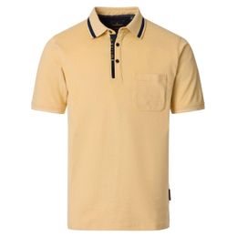 Poloshirt Casamoda "Casamoda Polo-Shirt uni", Damen, Gr. L, gelb, 95% Baumwolle, 5% Elasthan, Shirts