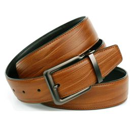 Lederg&uuml;rtel Anthoni Crown, Herren, Gr. 85, braun (schwarz, braun), Leder, unifarben, G&uuml;rtel Lederg&uuml;rtel, Klassischer Wendeg&uuml;rtel in cognac/schwarz