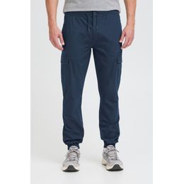 Jogginghose Blend "BHTino", Herren, Gr. 38, L&auml;nge 34, marineblaus, Twill, 98% Baumwolle, 2% Elasthan, unifarben, normal lang, Hosen Jogginghose, Stilvolle Cargohose mit Taschen