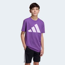 T-Shirt adidas Sportswear "ESSENTIALS KIDS", Jungen, Gr. 176, active lila, ice lavender, Obermaterial: 100% Baumwolle, normal, Rundhals, Shirts T-Shirt, f&uuml;r Kinder und Teens, mit Rundhalsausschnitt, aus 100 % Baumwolle