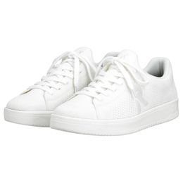RIEKER SPORT Herren Slip-On Sneaker "Swing2GO", Gr. 47wei&szlig;, Textil, Schuhe, Schlupfschuh, Freizeitsneaker mit aufgesetzter Schn&uuml;rung