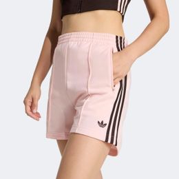 Shorts adidas originals "FIREBIRD CLASSIC", Damen, Gr. L, N-Gr, sandy pink, aurora coffee, Obermaterial: 100% Polyester, Hosen Shorts, FIREBIRD Classic Short, locker geschnitten