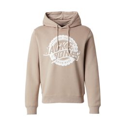 Jack & Jones Premium Sweatshirt 'JPRBLUBARON' Herren Gr&ouml;&szlig;e L taupe / naturwei&szlig;