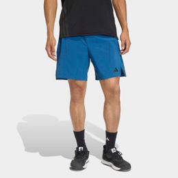Shorts adidas Performance "DESIGNED FOR TRAINING WORKOUT", Herren, Gr. L, Lang, dusky petrol, Obermaterial: 87% Polyester, 13% Elasthan, Hosen Shorts