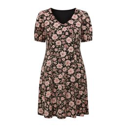 Stil Diva Kleid Damen Gr&ouml;&szlig;e 44 dunkelgr&uuml;n / pitaya / ros&eacute; / schwarz Winterkleid