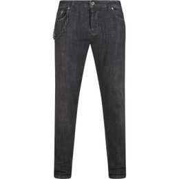 2Y STUDIOS Herren Bequeme Jeans "2Y Studios Herren 2Y Skinny Fit Jeans"schwarz, Gr. 30, unifarben, 97% Baumwolle, 3% Elasthan, Jeans