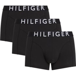 Damen Trunk "mit Kontrast-Logo-Taillenbund", Tommy Hilfiger Underwear, Gr. XL3x schwarz, Jersey, Obermaterial: 95% Baumwolle, 5% Elasthan,
