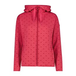 CMP Damen Fleecejackemagenta meliert, Gr. 34, Obermaterial: 90% Polyester, 10% Elasthan, Jacken