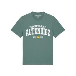 Watapparel T-Shirt 'Altendiez Bimbesland' Herren Gr&ouml;&szlig;e S gr&uuml;n / wei&szlig;
