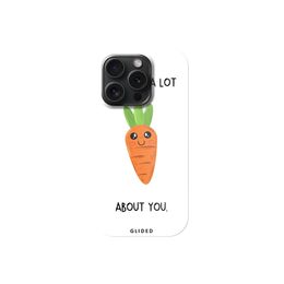 Glided Smartphoneh&uuml;lle 'Lots Carrots Glided Handyh&uuml;lle' Damen Gr&ouml;&szlig;e iPhone 15 schwarz