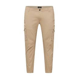 Jack & Jones Plus Jack & Jones Plus Cargo Pants 'Paul' male Beige size 52