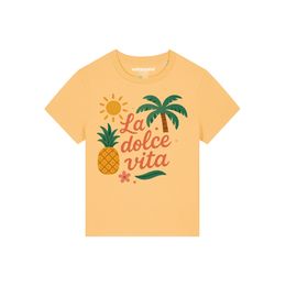 Watapparel T-Shirt 'La Dolce Vita' Damen Gr&ouml;&szlig;e L safran / hellgelb / gr&uuml;n / hummer