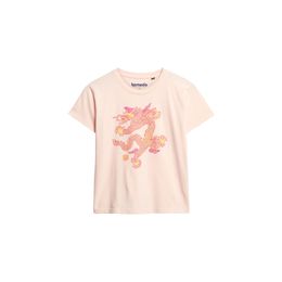Superdry & Co Shirt 'Komodo' Damen Gr&ouml;&szlig;e XXL gelb / apricot / rotviolett
