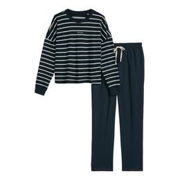 Marc O'Polo Marc O'polo Pyjama ' Mix N Match ' Damen Gr&ouml;&szlig;e S nachtblau / wei&szlig; Winterkleid