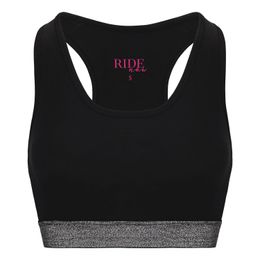 RIDE now Sport-Bustier mit Logoband schwarz Damen XS