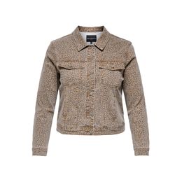 Only Carmakoma Jacke 'CARWESPA' Damen Gr&ouml;&szlig;e 7XL beige / sand / schwarz