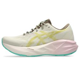asics Laufschuh 'Novablast 5 TR' Damen Gr&ouml;&szlig;e 37 ecru / t&uuml;rkis / limone / oliv