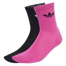 adidas originals Socks 'Ruffle Crew 2 Pairs' female Pink, Black size 46-48