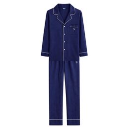 Polo Ralph Lauren Pyjama ' Polo Essentials ' Damen Gr&ouml;&szlig;e S navy Winterkleid