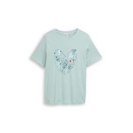 Tom Tailor T-Shirt Damen Gr&ouml;&szlig;e XXL opal / mint / dunkelgr&uuml;n / karminrot