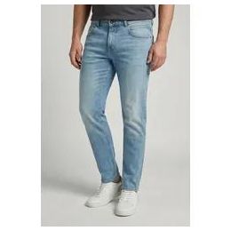 Regular-fit-Jeans Camel Active "fleXXXactive", Herren, Gr. 40, L&auml;nge 36, blau (bleach blau), Denim/Jeans, Obermaterial: 99% Baumwolle, 1% Elasthan, regular fit kn&ouml;chellang, Jeans, im Five-Pocket Style