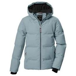 Steppjacke Killtec "KOW 357 GRLS QLTD JCKT", Kinder, Gr. 176, graublau, Obermaterial: 100% Polyester;Futter: 100% Polyester;Futter 2:;F&uuml;llung 1: 100% Polyester/ F&uuml;llung 2:, Jacken Steppjacke, Wasserabweisende M&auml;dchenjacke mit Kapuze, atmungsaktiv, warm