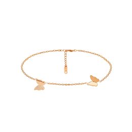 Kim Johanson Fu&szlig;schmuck 'Schmetterling' Damen Gr&ouml;&szlig;e 21 cm rosegold