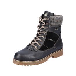 Remonte Schn&uuml;rstiefel Damen Gr&ouml;&szlig;e 37 nachtblau / schwarz Winterschuhe