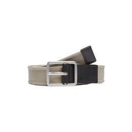 s.Oliver G&uuml;rtel Herren Gr&ouml;&szlig;e 90 beige / schwarz / silber