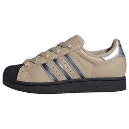 adidas originals Sneaker 'Superstar II' Damen Gr&ouml;&szlig;e 39/39.5 beige / schwarz / silber